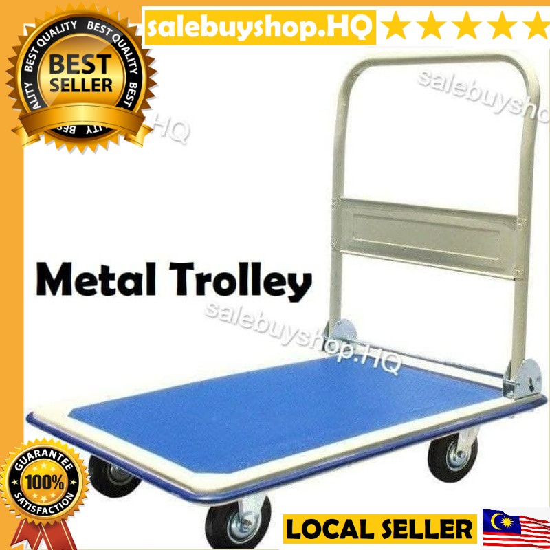 Trolley Kereta Tolak Besi Troli Trolley Portable 150kg HIGH QUALITY ...