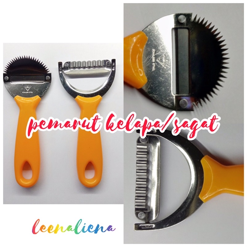 (Ready stock) Pengorek Penyagat isi kelapa Stainless steel / Coconut ...