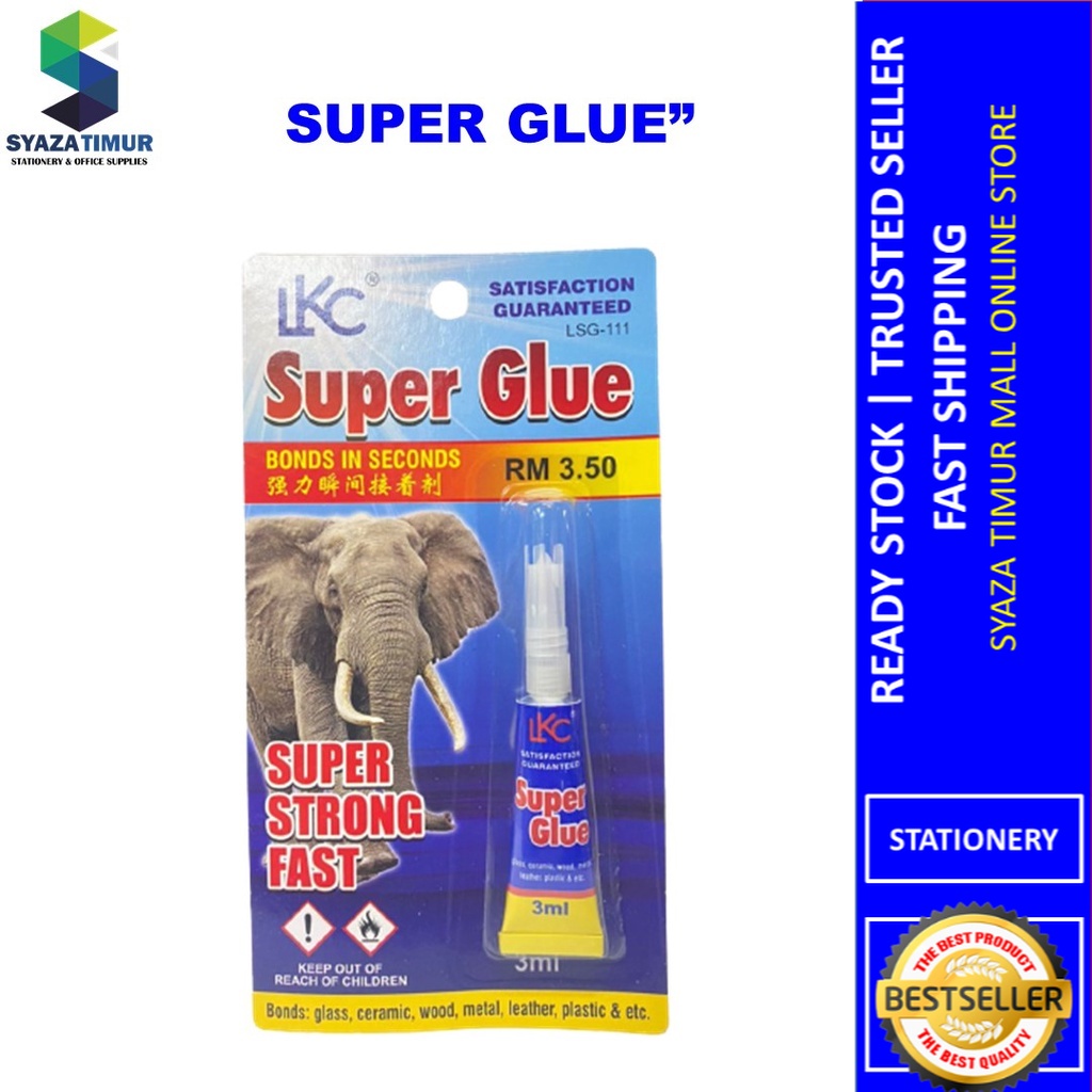 LKC Super Glue / Gam Gajah 3ML | Shopee Malaysia