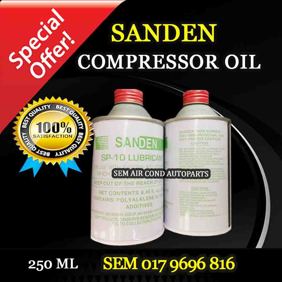 COMPRESSOR OIL SANDEN SD SP10 LUBRICANT 250ML (CAR AIRCOND SYSTEM ...