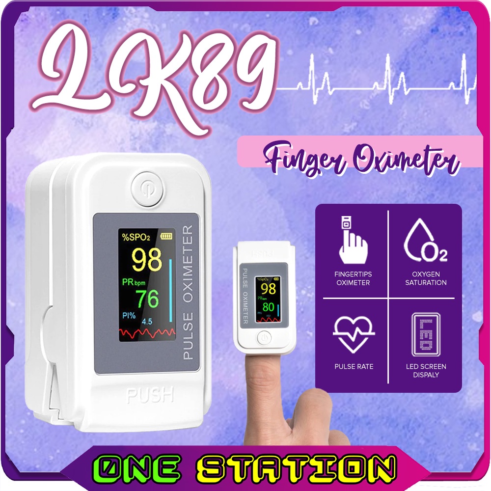 FINGER PLUSE OXIMETER BLOOD OXYGEN SATURATION MONITOR FINGERTIP ...