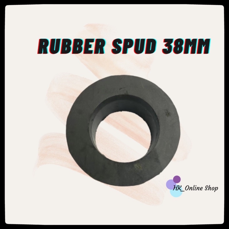 Toilet WC Black Rubber Spud 38mm / Low Level Cistern Flush Valve Rubber ...