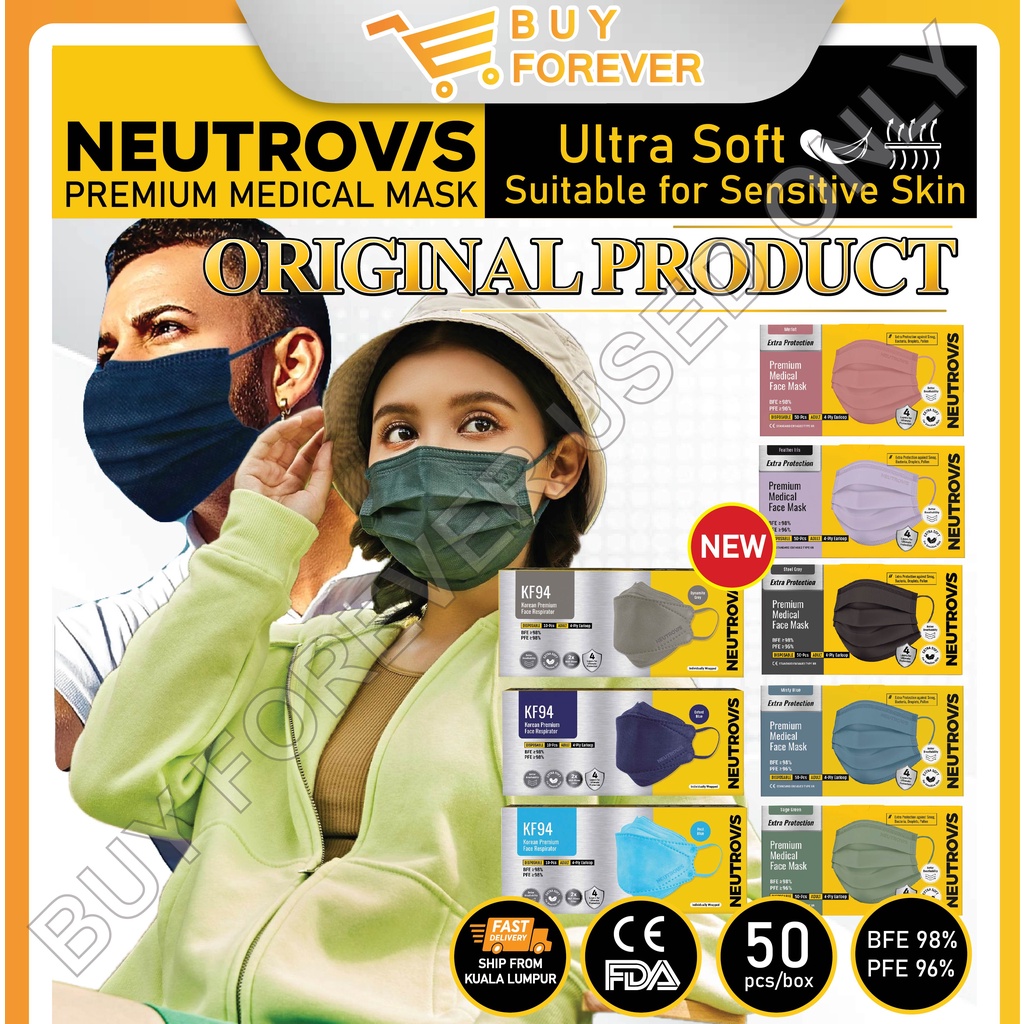 NEUTROVIS MEDICAL Premium MASK 3Ply Premium Medical Face Mask by ...