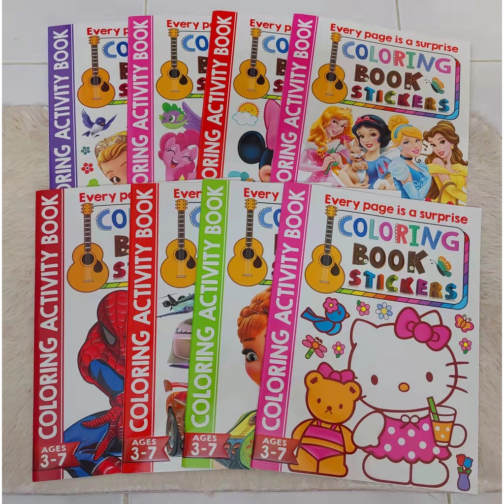 [ Ready Stock ] Cartoon Coloring Children Activity Book/Kid colouring ...