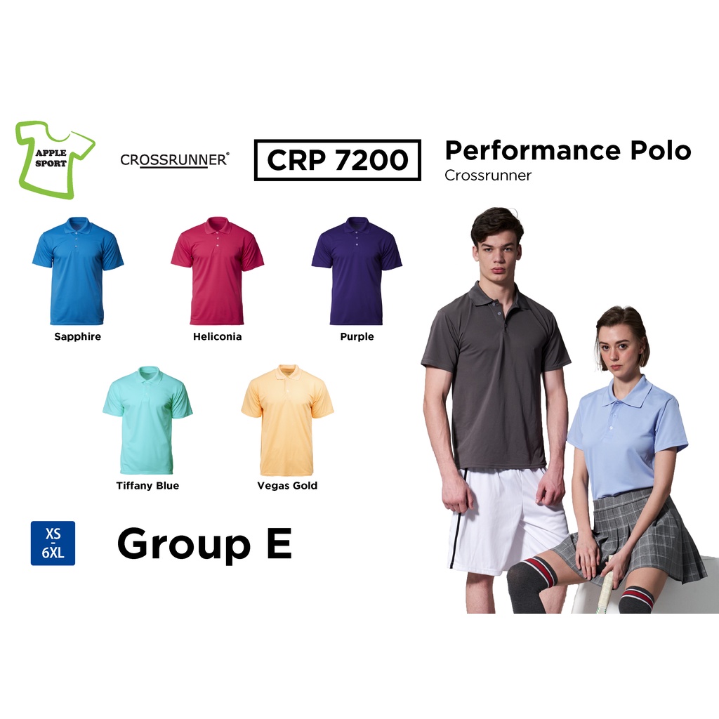 Gildan Crossrunner Performance Polo UNISEX - CRP7200 (Group E) | Shopee ...