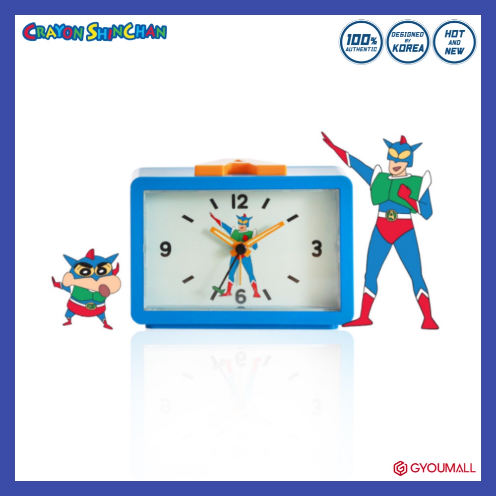 [CRAYON SHIN CHAN] Action Mask No Noise Alarm Desk Clock shin chan ...