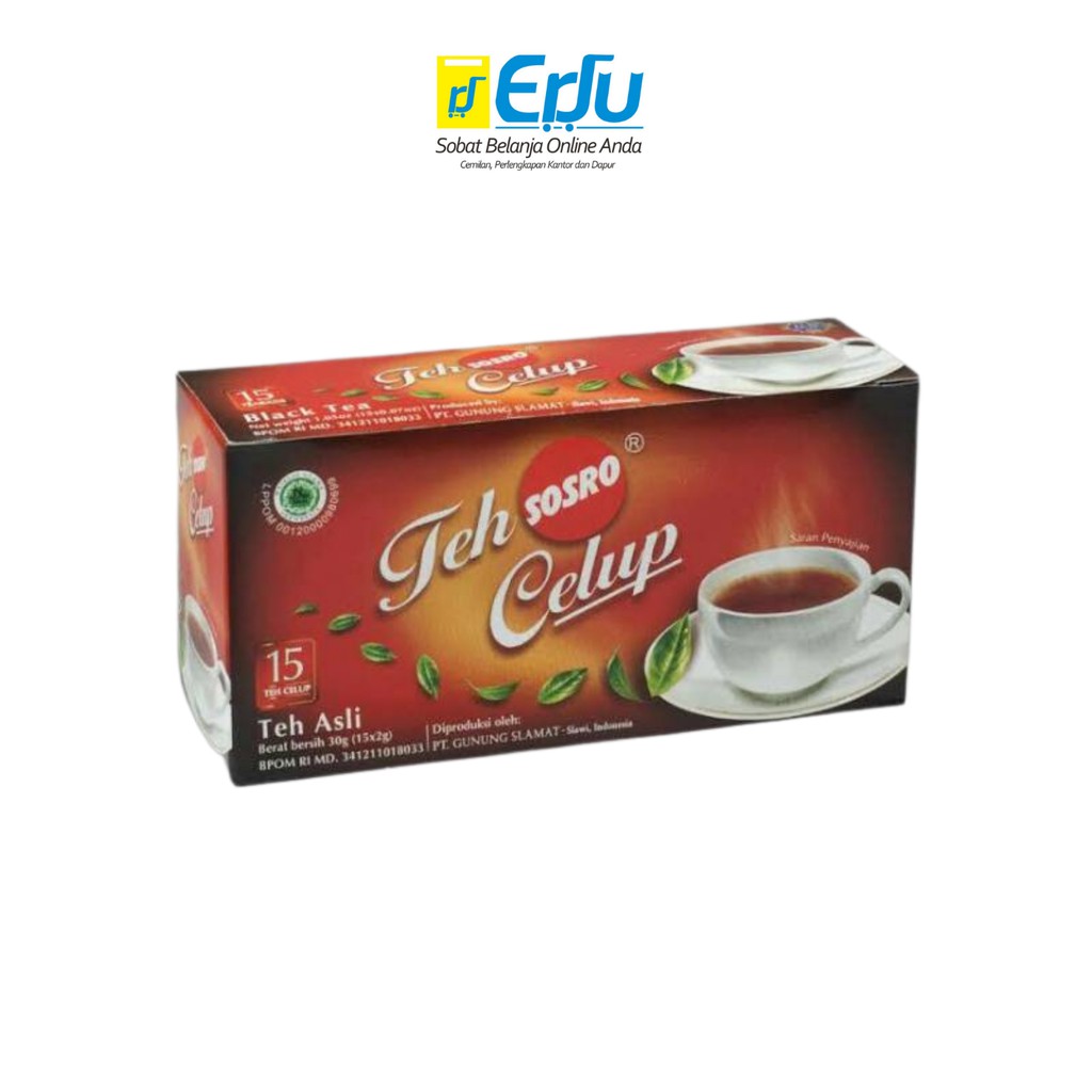 Original teabag sosro tea bag contains 15 sachets | teh sosro celup teh ...