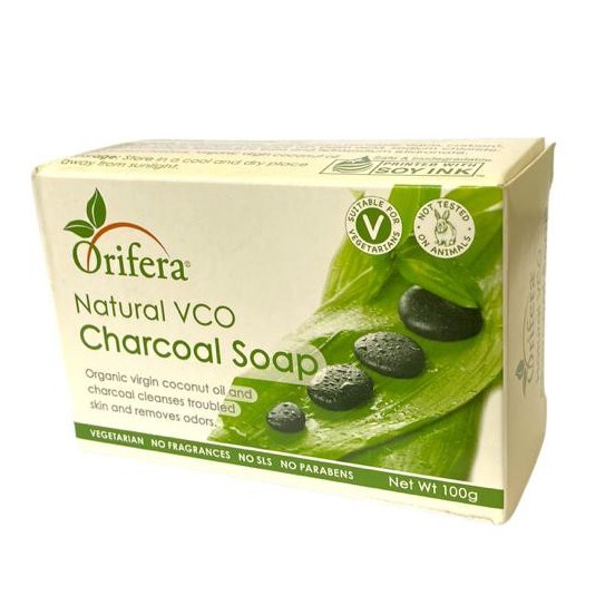 ORIFERA Natural VCO Charcoal Soap 100g | Shopee Malaysia