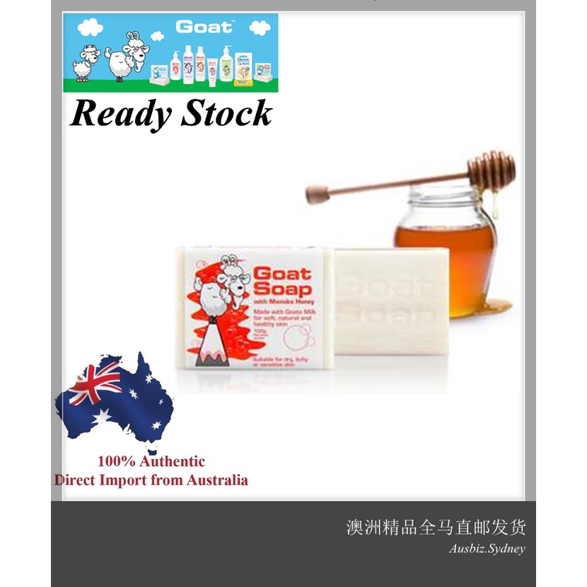 [ready Stock] Goat Organic Soap Manuka Honey Flavour 100g Made In