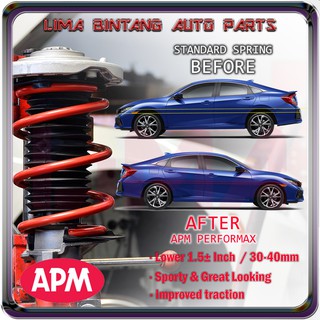 Toyota Vios Keli NCP150 Sport Spring , Lower Coil Spring Apm Performax ...