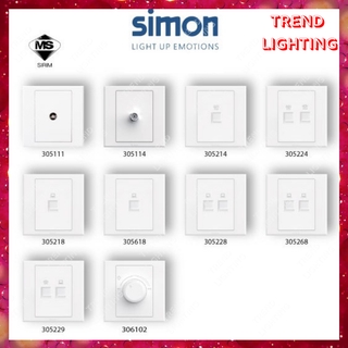 Simon E3 Socket Modern Switch Design Wall Switch Slim Door Bell Plug ...