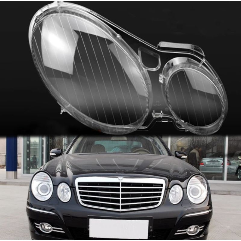MERCEDES W211 2003-2008 E240 E200 E350 E280HEADLAMP COVER / HEADLIGHT COVER / HEADLAMP LENS ...
