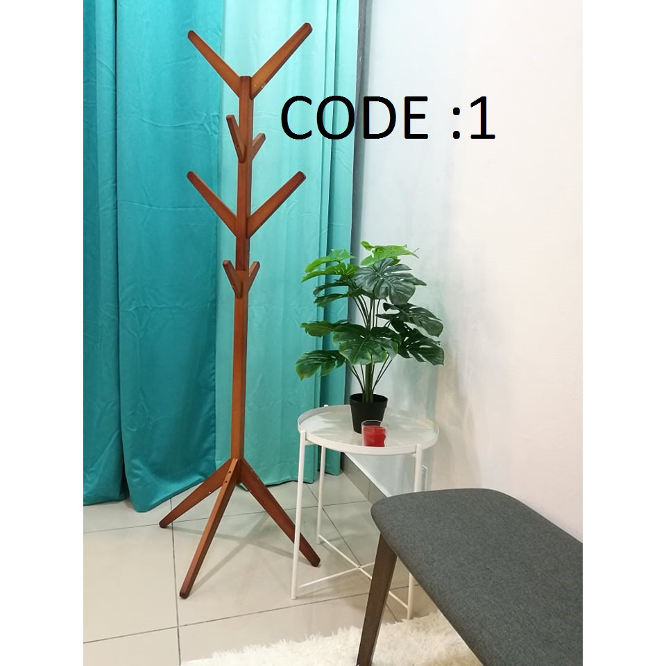 Wooden Coat Hanger / penyangkut baju / penyangkut tuala / cloth hanger ...