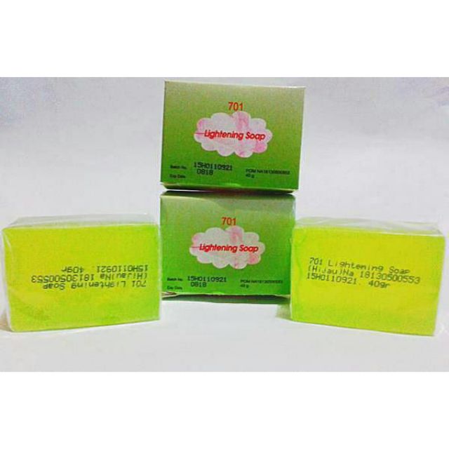 (READY STOCK) 701 BRIGHTENING SOAP 12 PIECES 1DOZEN WHITENING HONEYDEW ...