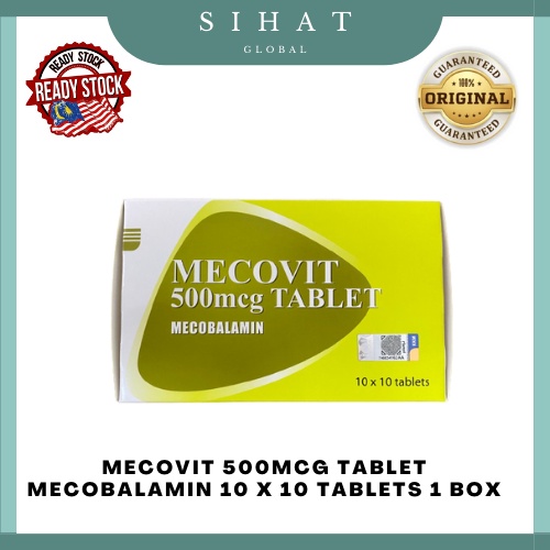 Mecovit 500mcg Tablet Mecobalamin 10strips (100tablets) EXP:3/25 ...