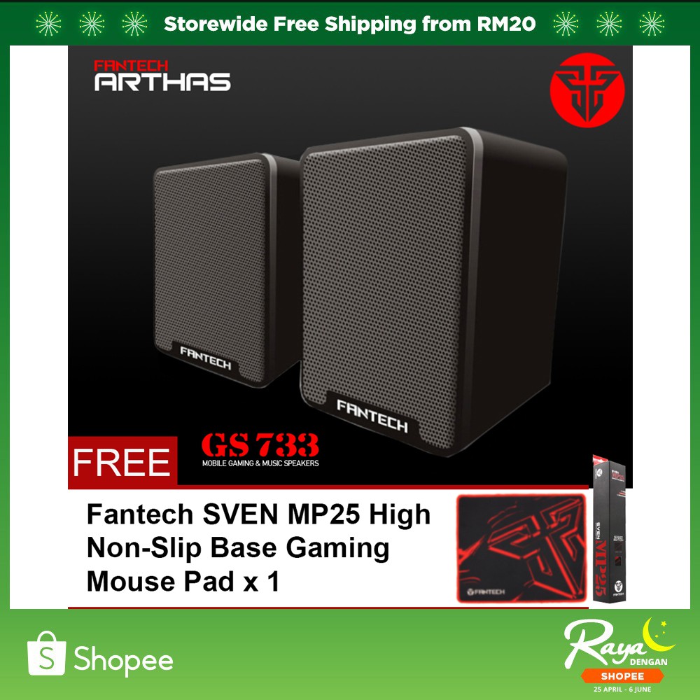 Fantech Arthas GS733 Gaming & Music Mobile Speakers with Bass Resonance ...