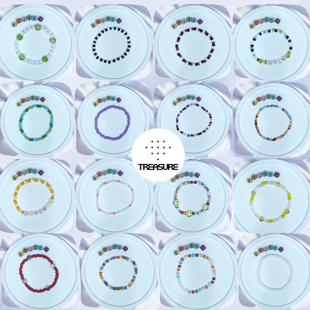 Part 11: Kpop Idol Bead Bracelet/Beaded Bracelet Korea/Treasure ...