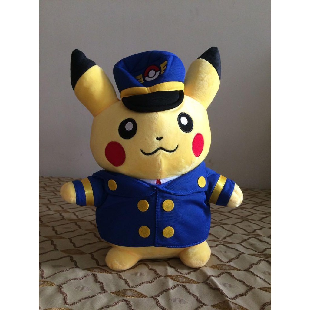 Pikachu wearing Pilot Plush Toy | Shopee Malaysia
