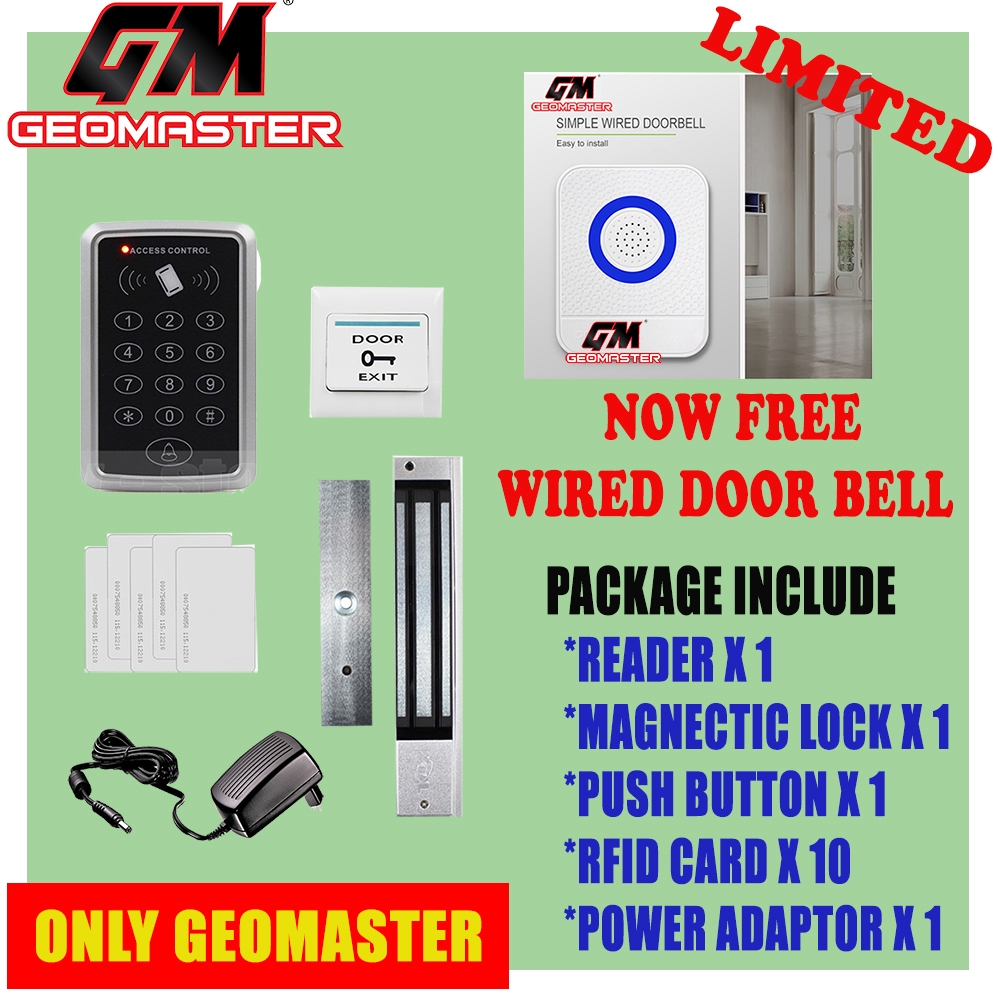 RFID DOOR ACCESS WITH 280KG MAGNECTIC LOCK | Shopee Malaysia
