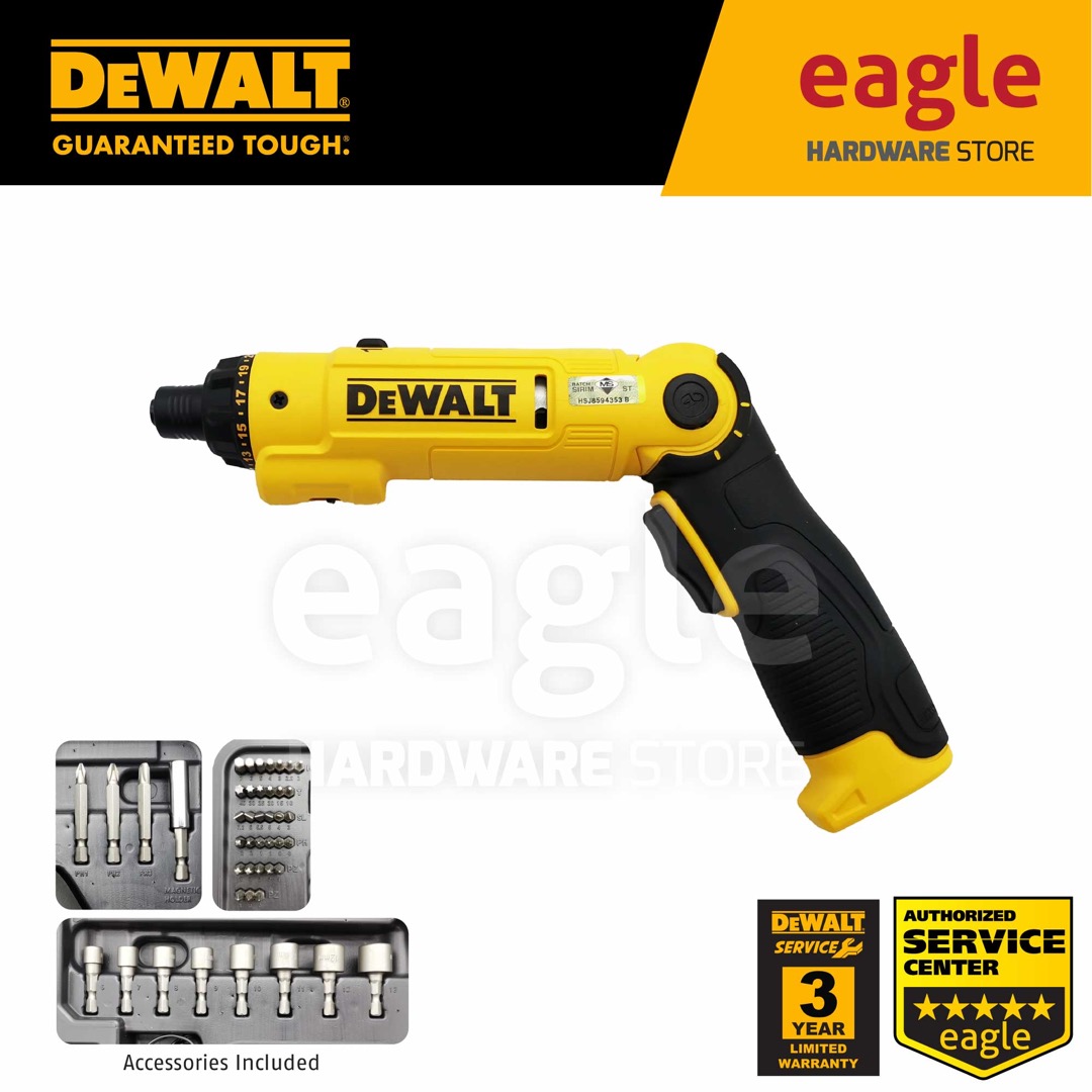 Dewalt Dcf008 8v 1 4 Lithium Ion Screwdriver With 45pcs Accessories
