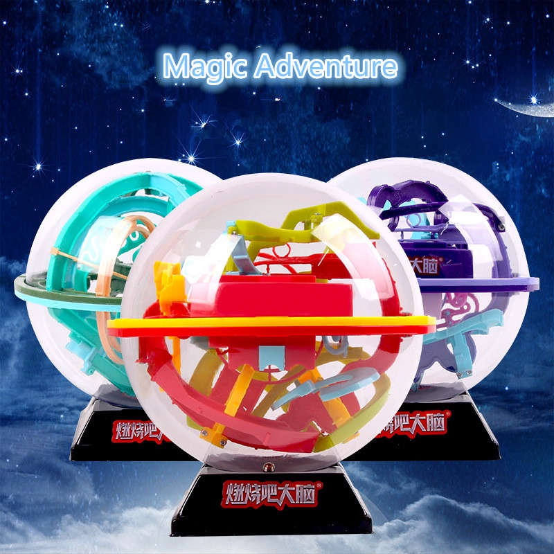 3D space Maze ball Educational toy Intelligence ball Steel ball track ...