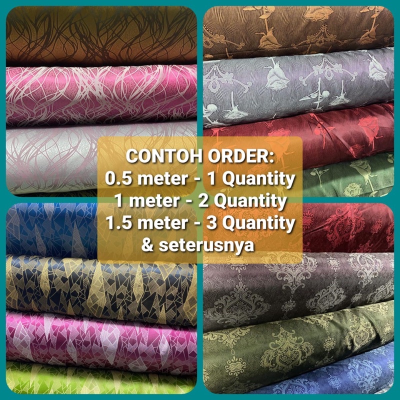 KAIN LANGSIR BERMETER JACQUARD 60 INCI / KAIN KUSYEN/ FABRIK UNTUK ...