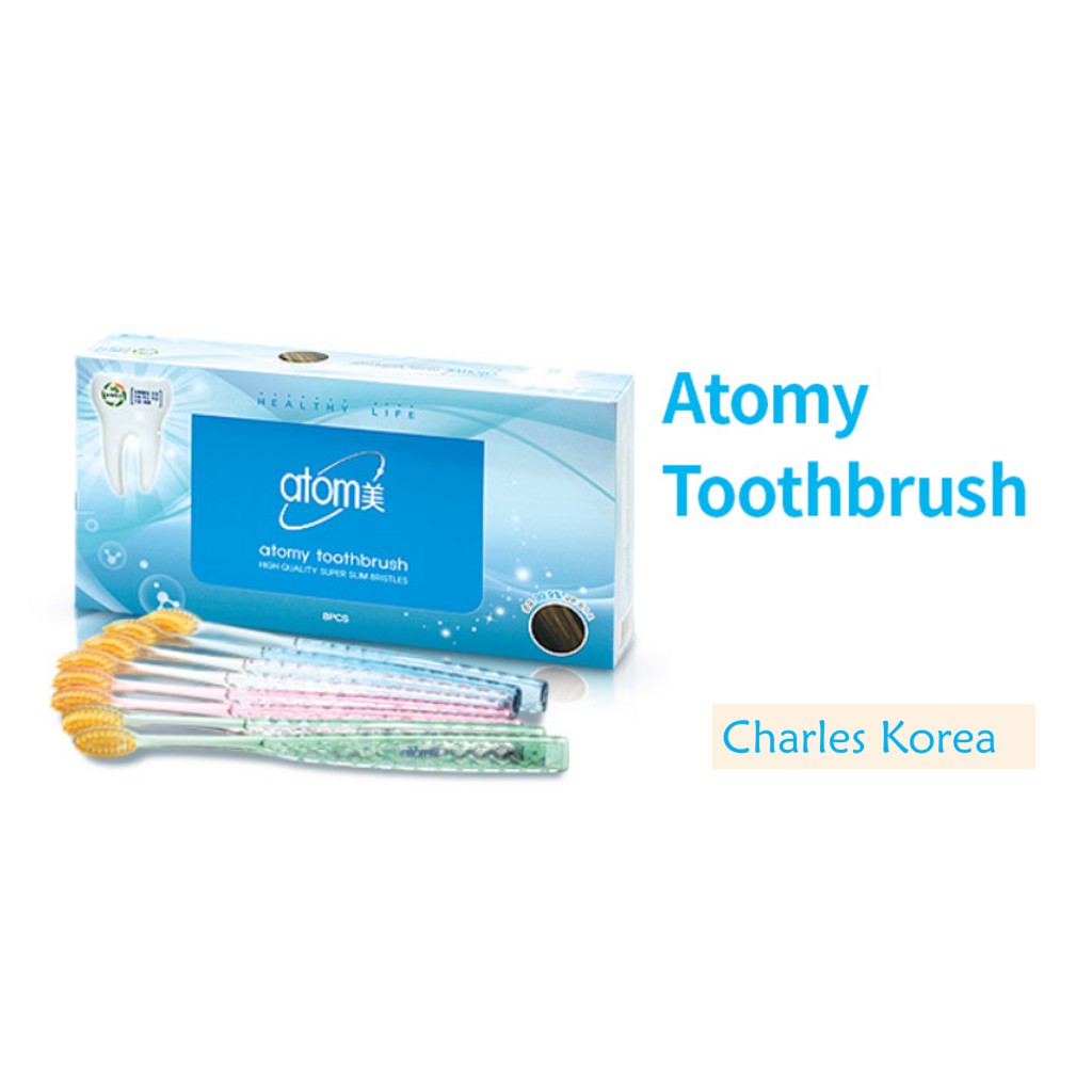 ATOMY Toothbrush 1 SET (8pcs) 艾多美黄金纳米牙刷 | Shopee Malaysia