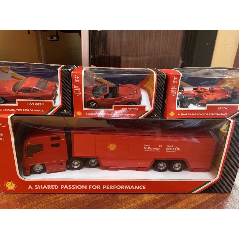 Shell Ferrari Lorry/Truck/Car/F1 Limited Edition | Shopee Malaysia
