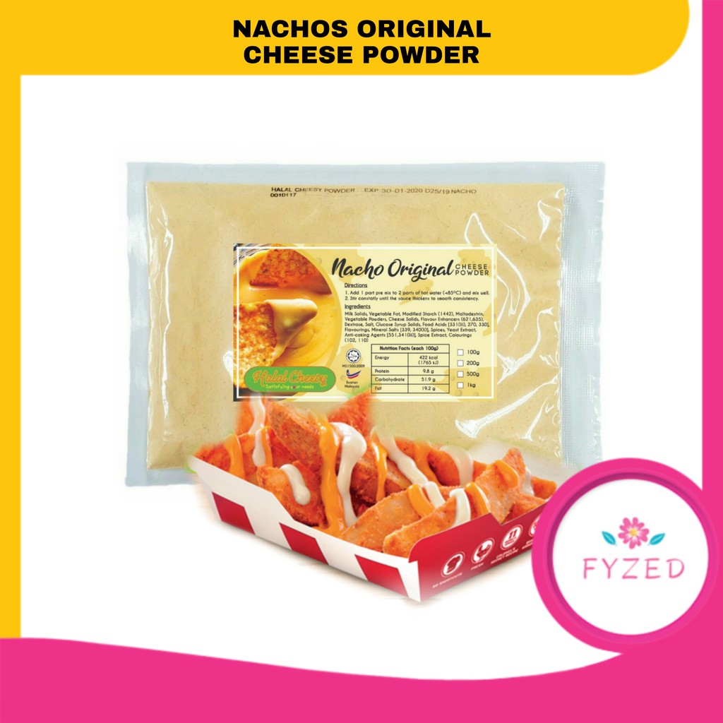 NACHOS ORIGINAL CHEESE POWDER 100gm & 200gm | (READY STOCK) HALAL ...