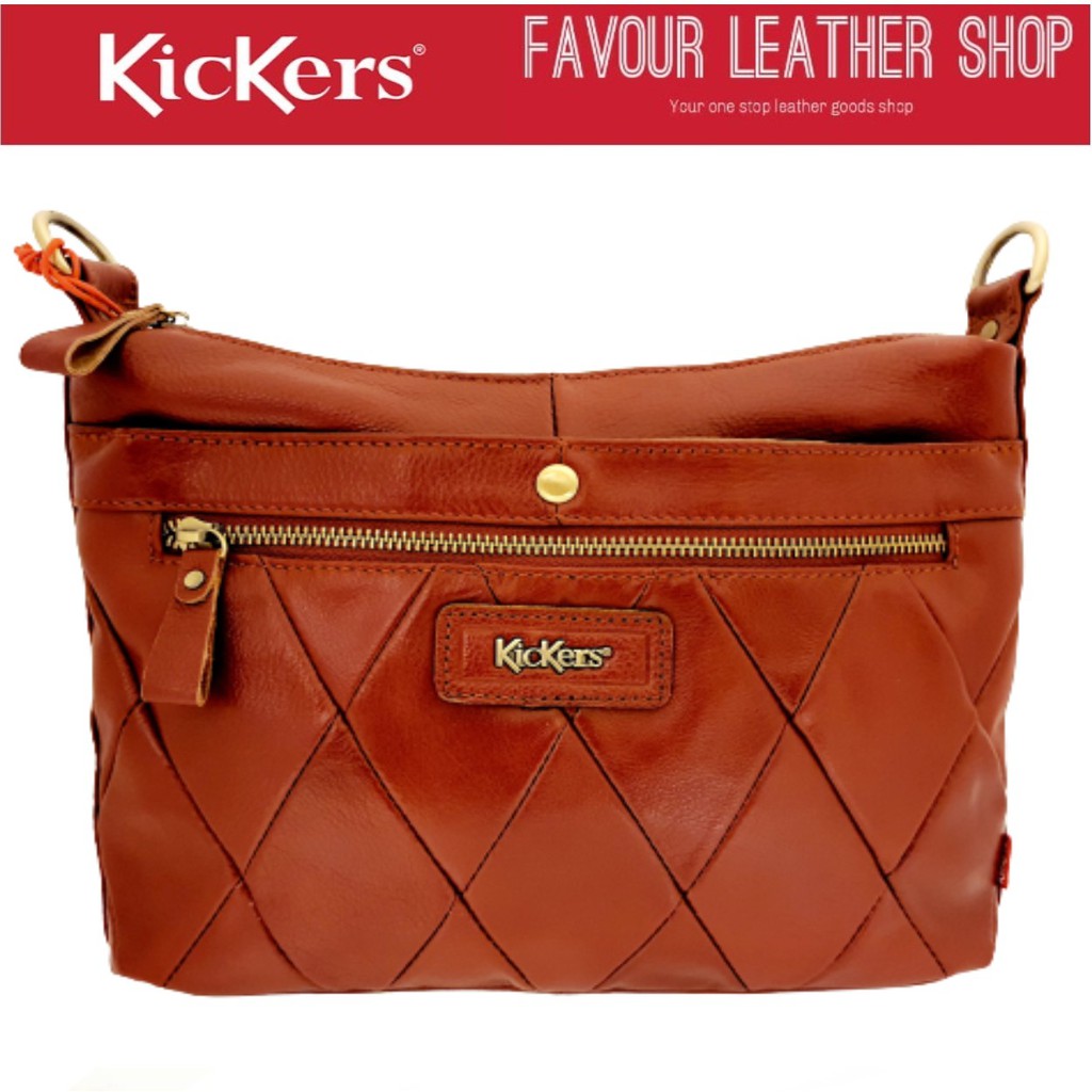 Kickers Genuine Leather Lady Sling Bag (1KHB-78610) | Shopee Malaysia