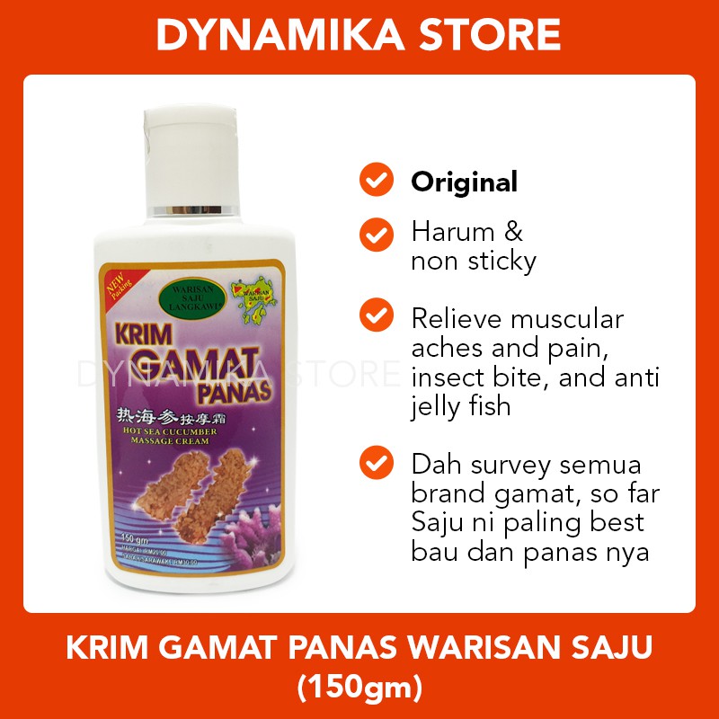 KRIM GAMAT PANAS Warisan Saju 150ML | Shopee Malaysia