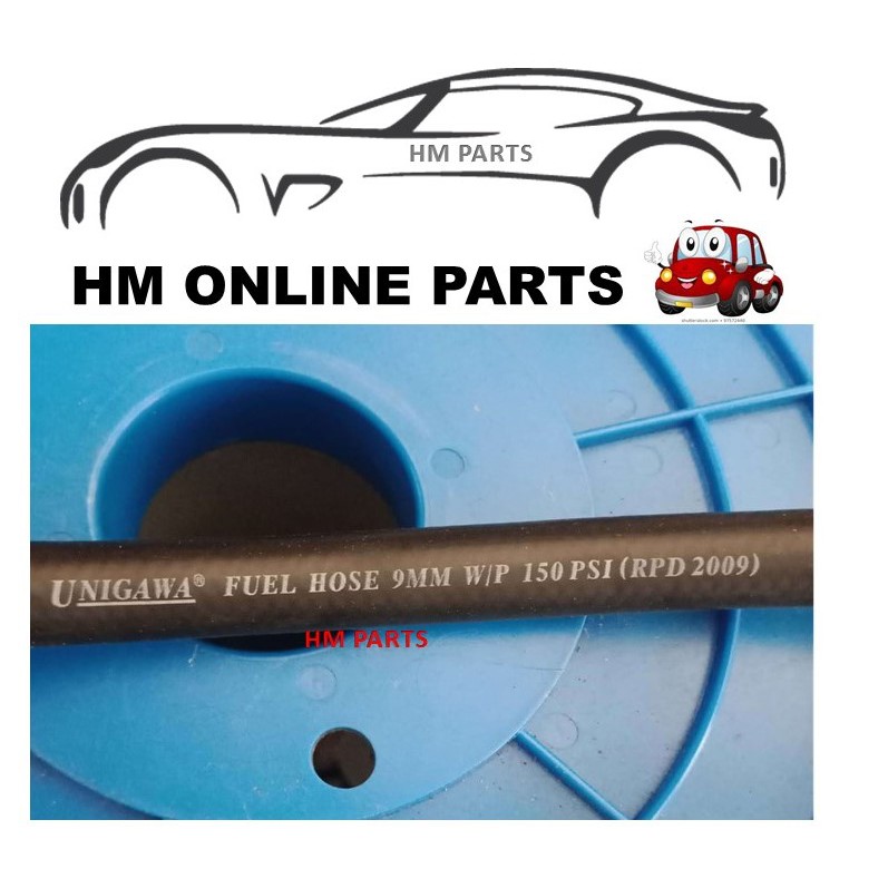Fuel Hose Brand Unigawa 9mm 1Feet(kaki)=12 Inch | Shopee Malaysia