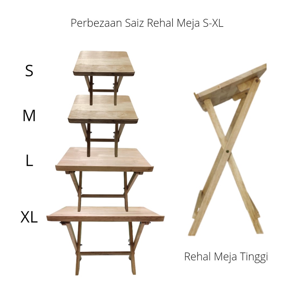 Rehal Meja Kayu Pelbagai Saiz Shopee Malaysia