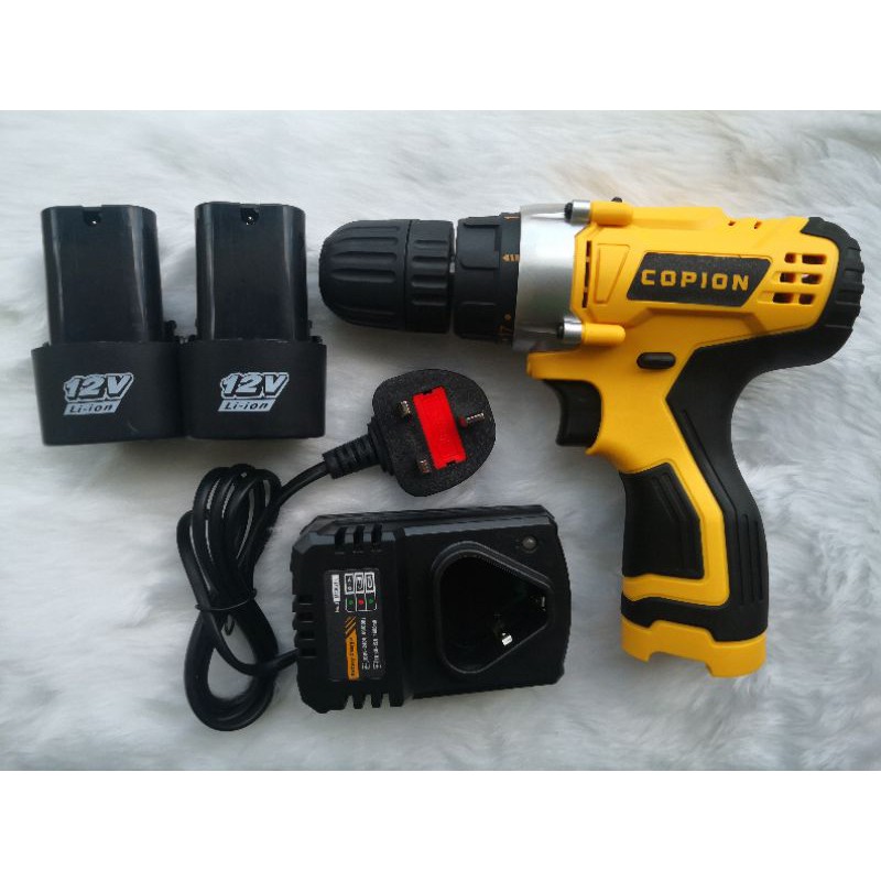 COPION CORDLESS DRILL DRIVER 12V 16.8V BATTERY DRILL 2 SPEED 2 PCS ...