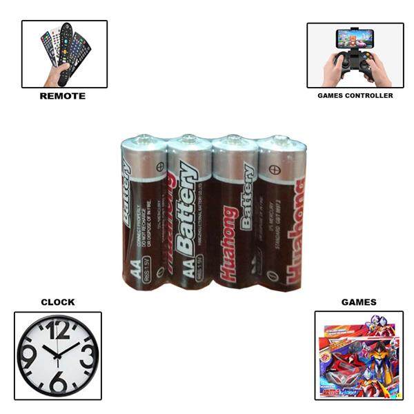 Vtec Huahong AA Heavy Duty Battery, For Toys, Remote, Clock And Control ...