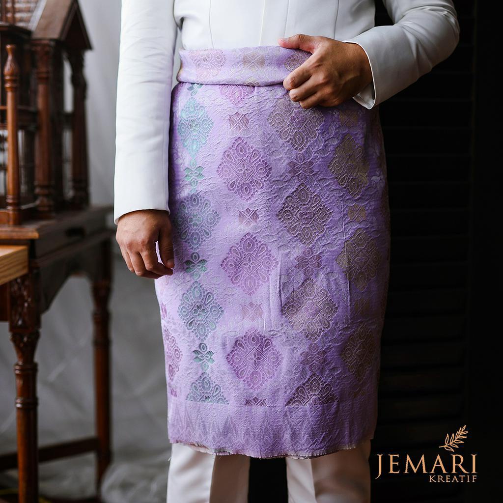 Samping Songket Adult - Light Purple | Shopee Malaysia