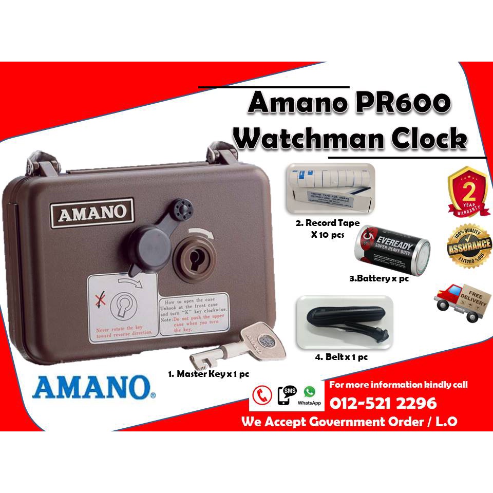 Amano Watchman Clock ( PR-600 ) | Shopee Malaysia
