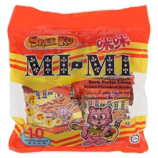 Snek Ku Mi-Mi Prawn Flavoured Snacks/Snek Ku Tam Tam Crab Flavoured ...
