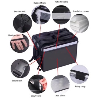 Delivery bag Grab food panda 62L Beg penghantaran makanan Water proof ...