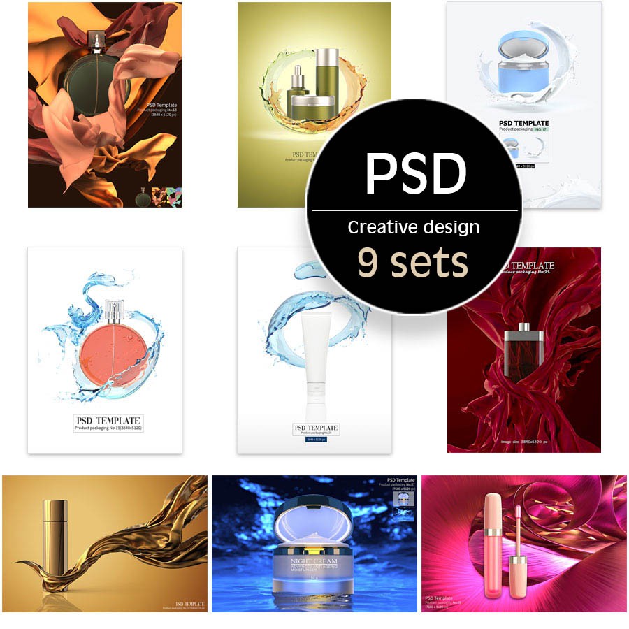 Graphic Design Template Bundle Pack / Poster / Flyer / Cosmetics ...