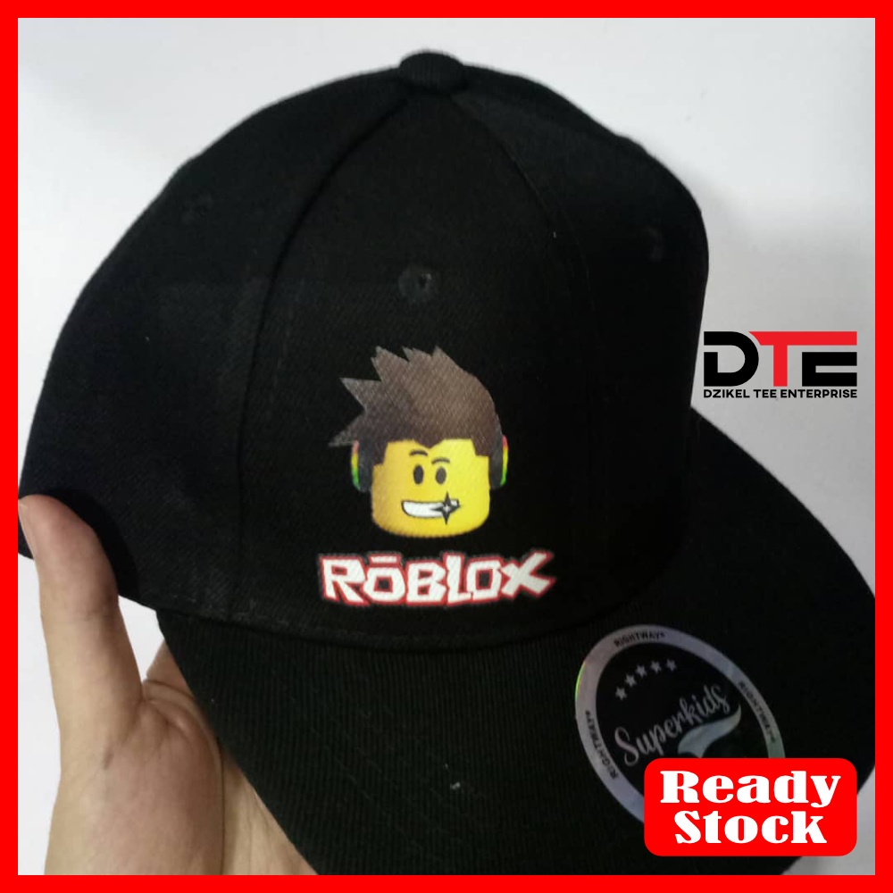 Topi Roblox Cap Game Viral Kids Kanak-kanak Ready Stock Malaysia Topi ...