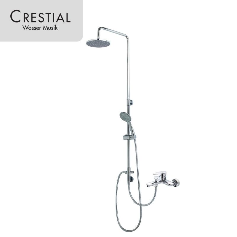 CRESTIAL Image Bathroom Wall Mounted Single Lever Exposed Bath Shower ...