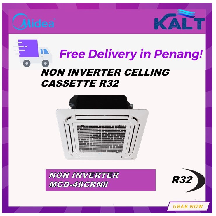 Midea Ceiling Cassette Non Inverter R32 MCDX-48CRN8/MOUX-48CN8 | Shopee ...