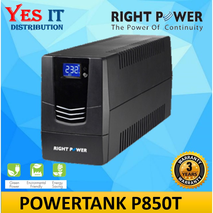 RIGHT POWER POWERTANK PRO P850T 850VA UPS | Shopee Malaysia