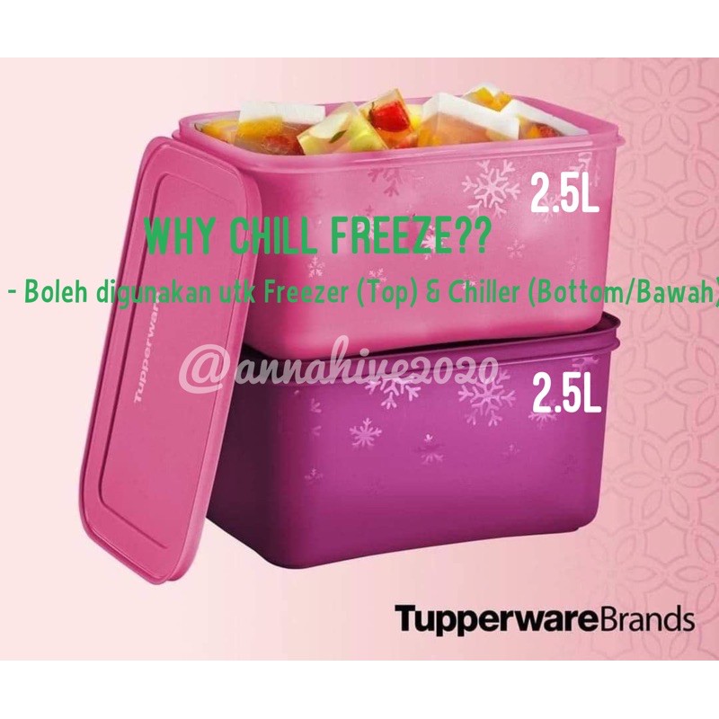 Tupperware Chill Freeze (2.5L/ 1.0L) | Shopee Malaysia