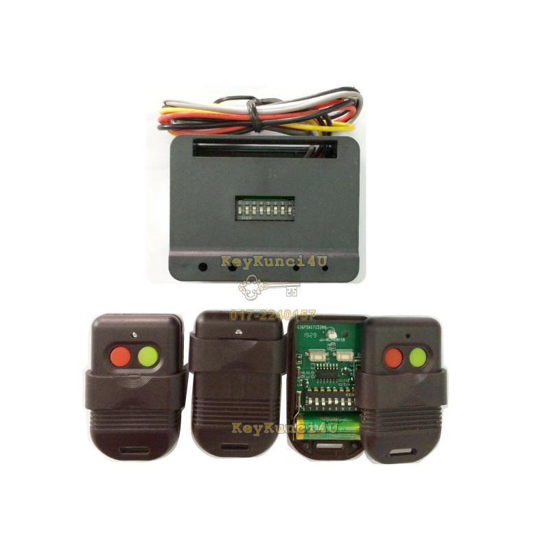 Autogate Remote Control Portable Receiver 433MHz 2-Button Transmitter ...