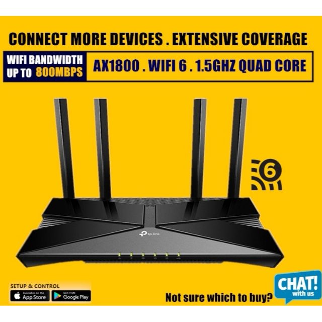 ROUTER AX20 WiFi6 AX1800 (Archer AX20) Gigabit Wireless Wi-Fi Router ...