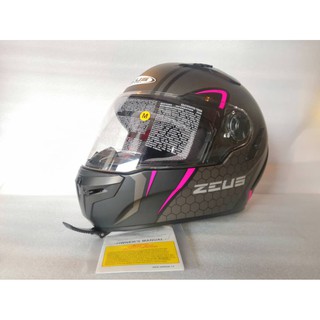 (READY STOCK MALAYSIA) ZEUS HELMET FULL FACE HELMET AN25 MATT BLACK ...