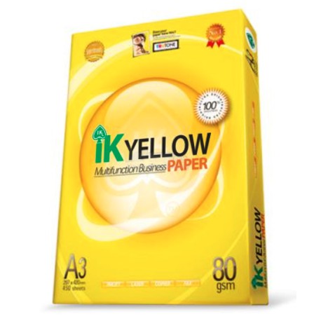 IK Yellow A3 Paper 70GSM COPIER PAPER 500s | Shopee Malaysia