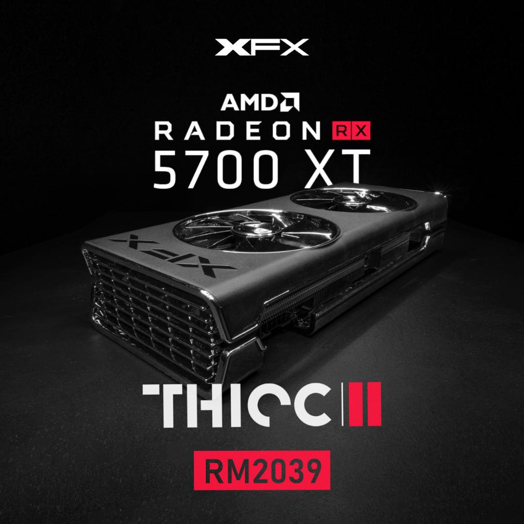 XFX Radeon RX 5700 XT THICC II 8GB GDDR6 | Shopee Malaysia